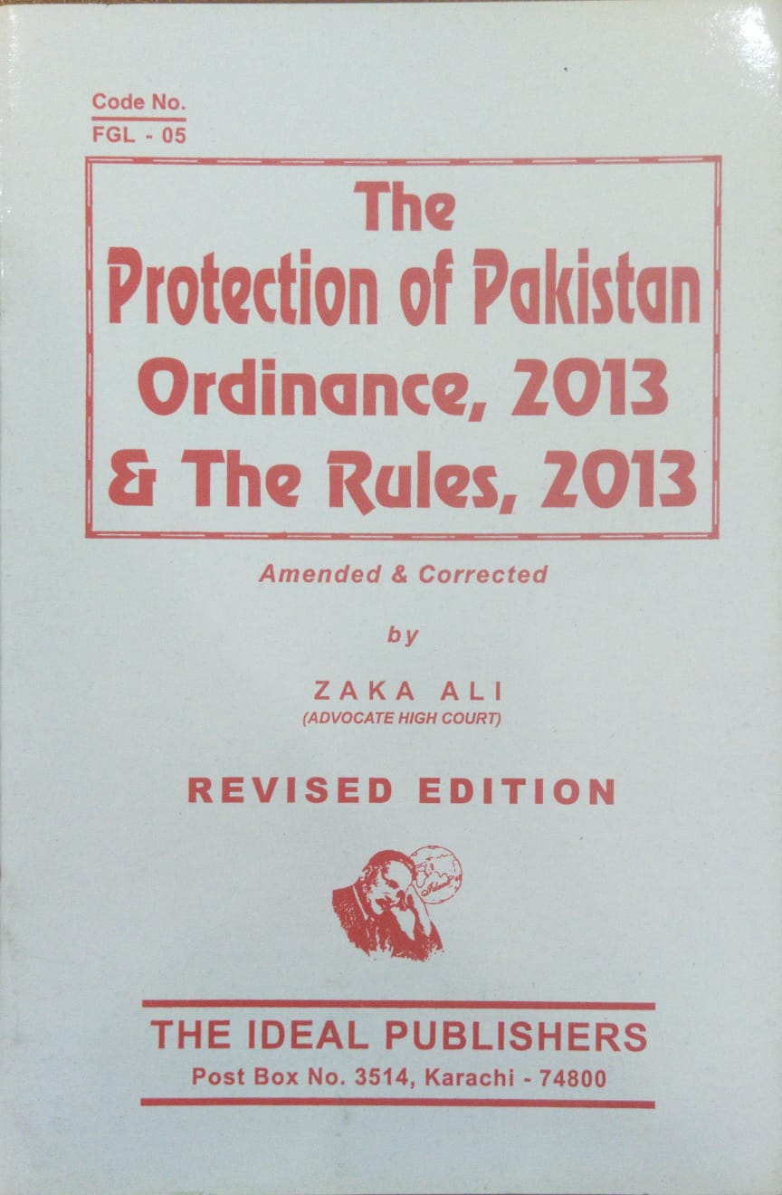 Protection of Pakistan Ord., & Rules, 2013 - Pakistan Law House