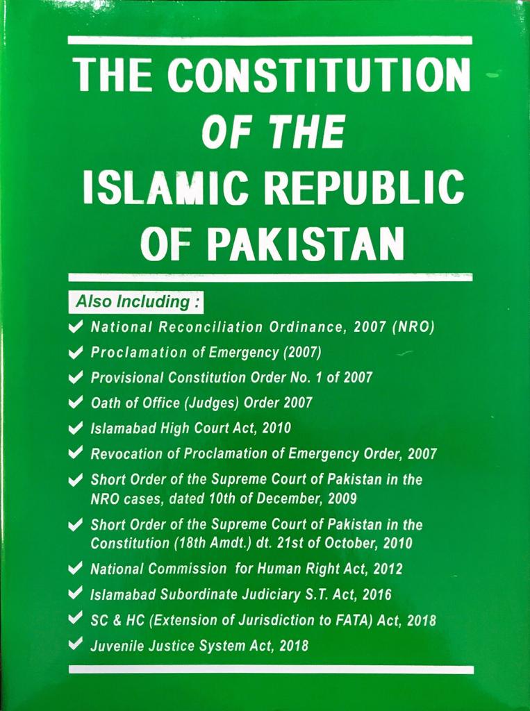 Constitution of Islamic Republic Of Pakistan (Amended up to 26th Amnd ...