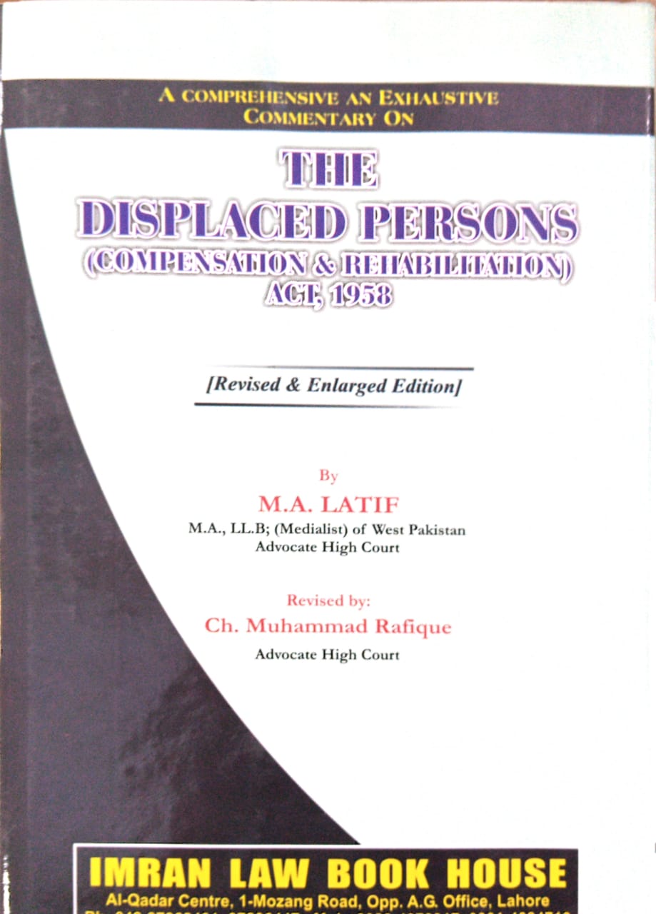 The Displaced Person (Compensation & Rehabilitation) Act, 1958 ...