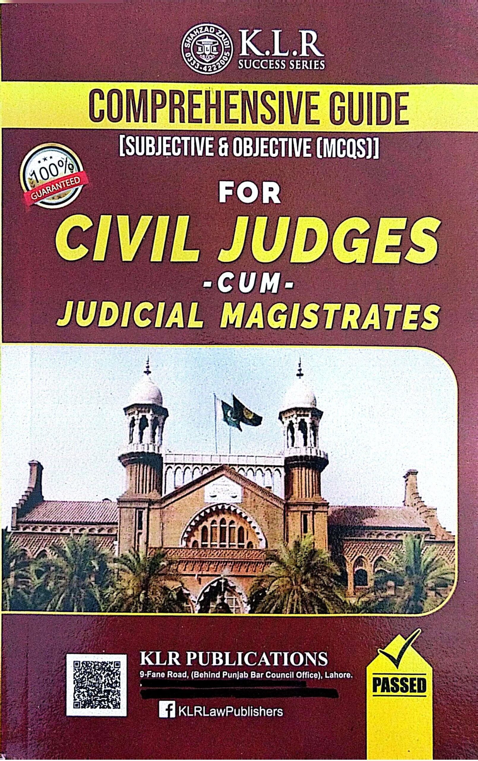 Comprehensive Guide For Civil Judges-Cum-Judicial Magistrates Ed 2025 ...