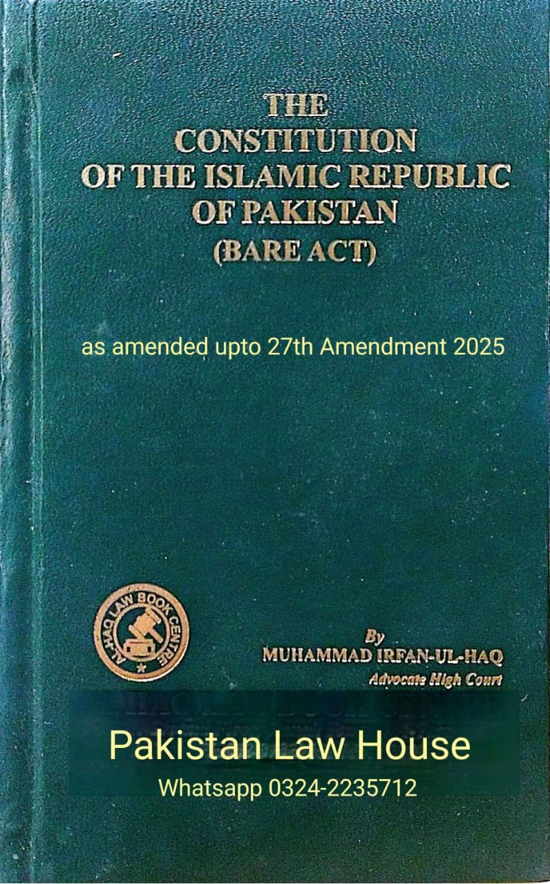 The Constitution of Islamic Republic of Pakistan (Bare Act) Pocket Size ...